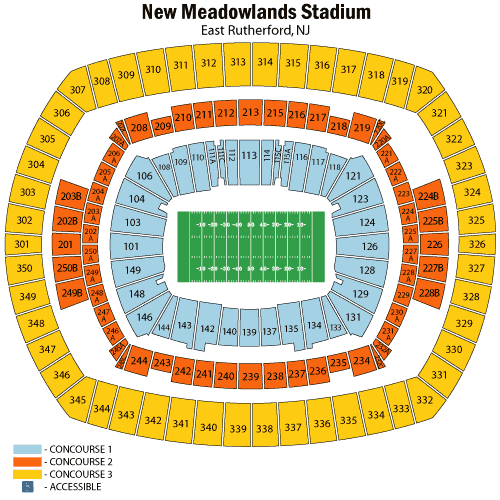 Meadowlands Stadium Seating
