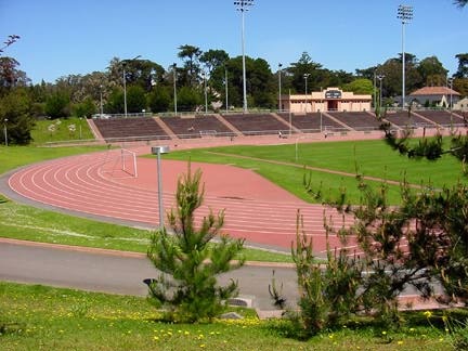 A fitting place to hang out a week before the Super Bowl. Paying homage ...